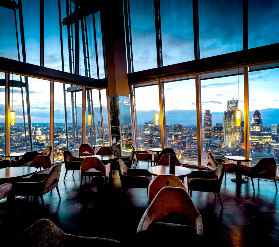 Dining rooms with a view | Aqua Shard and Hutong, London